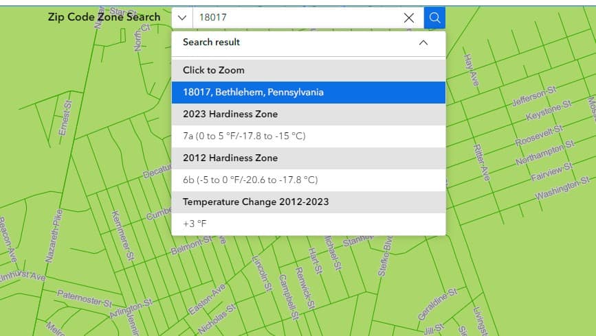 Usda Plant Hardiness Zone Map By Zip Code